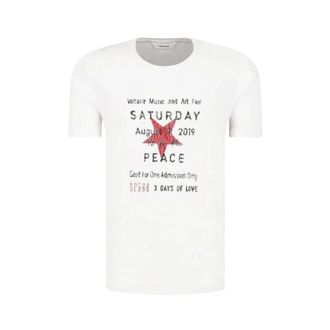 Zadig&Voltaire Homme, Tops, Blanc, Taille: XL Ted Saturday T-Shirt