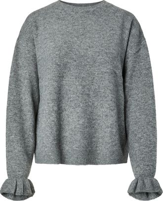 Pieces Pcsally Ls Frill Cuff Knit Noos Bc