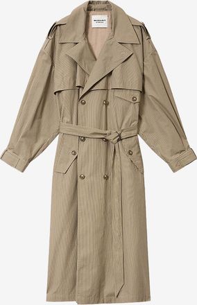 Isabel Marant Manteau Chilma - Femme - Beige-kaki - Taille 34 - Marant &Eacute;toile
