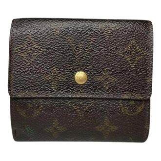 Louis Vuitton Portefeuille en cuir Pre-owned - Femme - Pre-owned - Brun - Taille: ONE Size