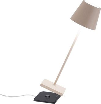 Zafferano Zafferano - Lampe de table led Poldina Pro Sabbia, rechargeable et dimmable avec une autonomie jusquà 12 heures