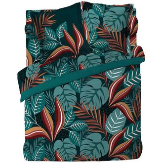 Eden Paris Douceur Dint&eacute;rieur - Housse de couette coton 6 pieces 220 x 240 cm Bouquet dAutomne