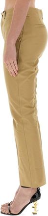 Saint Laurent Cotton Drill Trousers - Beige
