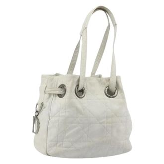 Dior Sac cabas vintage doccasion - Femme - Pre-owned - Blanc - Taille: ONE Size