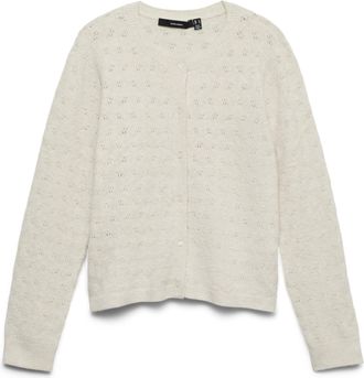 Vero Moda Vmdoffy Stitch Ls O-Neck Cardigan Noos