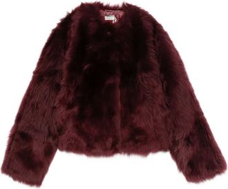 SIMKHAI veste Natasha en fourrure artificielle - Rouge