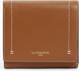 Le Tanneur Petit portefeuille &agrave; rabat Louison en cuir lisse