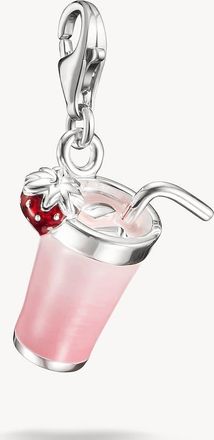 Thomas Sabo Original - Anh&auml;nger in Silberoptik, Rosa und Rot mit Matcha-Detail