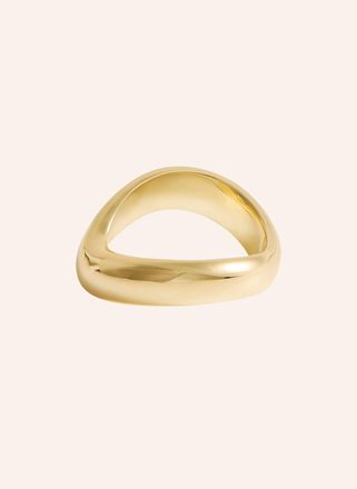 Pompidou Ring Chubby Wave Ring By Glambou gold