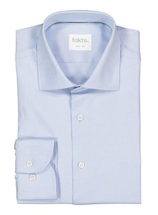 Fakts Herren Hemd weiß Baumwoll-Stretch