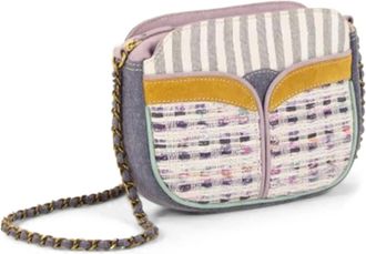 Sessun Sac Divine Cro&ucirc;te de Cuir et Raphia Sess&ugrave;n