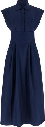 Guess Femme, Robes, Bleu, Taille: 38 FR Cherry Longuette Dress