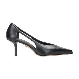 Max Mara Schwarze Lederschuhe mit Logo - - Shoes - Damen - Schwarzk - 38 EU