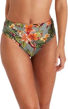 Banana Moon Bas de Maillot de Bain - Taille Haute Pacha Ayanna - Kaki, Multicolore - Taille Fabricant : S