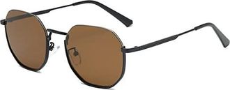 Generic Lunettes de soleil rétro demi-monture pour hommes et femmes, lunettes de soleil de plage pour les vacances en plein air (couleur : B, taille : moyen) 