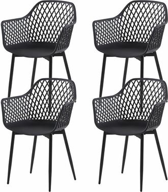 Eggree Eggree - Lot de 4 Chaises de Salle à Manger de Style Scandinave - Noir