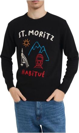 MC2 Saint Barth Homme, Pulls, Noir, Taille: L Pull ras du cou Heron