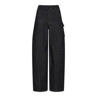 Self Portrait Barrel-Leg Cargo Jeans - - Jeans - Damen - Blau - W25