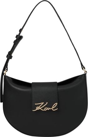 Karl Lagerfeld Femme, Sacs, Noir, Taille: ONE Size K/Signature Moon Bag