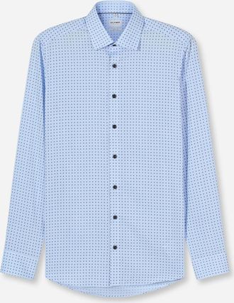 Olymp Level Five, Body Fit, Natural Stretch-Hemd mit Print in