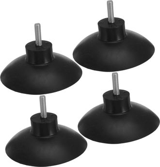Hemobllo 4 St&uuml;ck Schraubbare Saugnapff&uuml;&szlig;e aus Kunststoff rutschfeste Anti rutsch f&uuml;&szlig;e f&uuml;r M&ouml;bel und Fritteusen Stabilisierend f&uuml;r K&uuml;chen Gastronomieger&auml;te