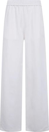 Ami Femme, Pantalons, Blanc, Taille: 38 FR Pantalon &agrave; Taille &Eacute;lastiqu&eacute;e