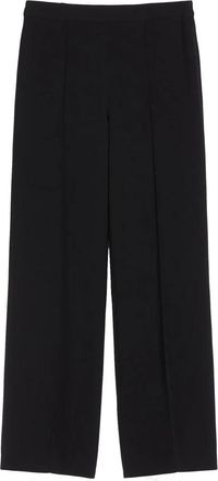 Max Mara Femme, Pantalons, Noir, Taille: 46 FR Wide Pantalons