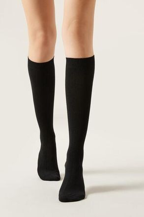 Calzedonia Lange Socken Mit Cashmere Schwarz