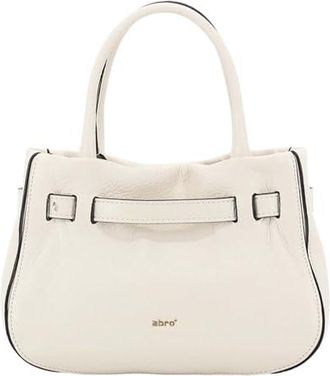 Abro Cuir sac &agrave; main sac &agrave; &eacute;paule bandouli&egrave;re Leather Dalia Hand Bag Jill Beige &eacute;cru