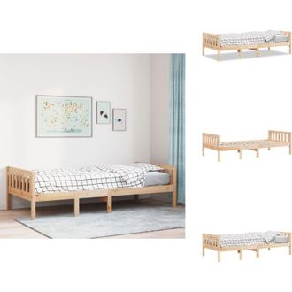 vidaXL Vidaxl - Lit pour enfants sans matelas 90x190 cm bois de pin massif - Lit Pour Enfant - Lits Pour Enfants - Lit Simple - Lit Mi-hauteur Pour Enfants