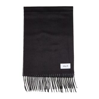 D4.0 Schal mit Fransen - - Accessories - Herren - Schwarzk - ONE SIZE