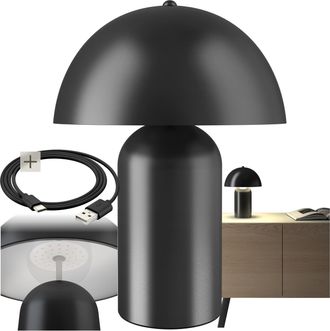 TecTake Tischlampe Vintage Pilzform, Pilzlampe Dekolampe, Tischleuchte, Leselampe, Nachtlicht, Lampe Wohnzimmer, Table Lamp, kleine Lampe, Tischlampe retro, k