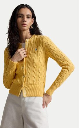 Polo Ralph Lauren Strickjacke 211971868507 Dunkelgelb Slim Fit