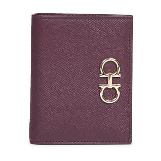 Ferragamo Gancini Bifold Wallet - - Accessories - Damen - Lila - ONE SIZE