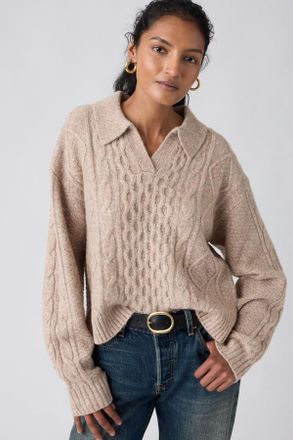 Levi's Nova Pullover mit Zopfmuster - Damen - Braun / Braun