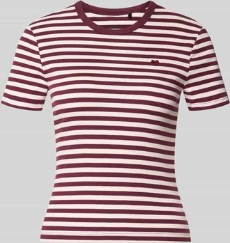Only Slim Fit T-Shirt aus Baumwoll-Mix Modell VAL