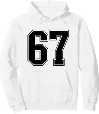 BDAZ 67 Schwarze Zahlen Pullover Hoodie