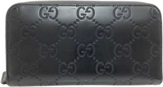 Gucci Portefeuille long (bi-pli) Pre-owned - Femme - Pre-owned - Noir - Taille: ONE Size