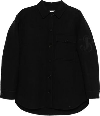 Jil Sander Jacke mit Logo - Schwarz