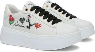 Braccialini Femme, Chaussures, Blanc, Taille: 38 EU Baskets LT