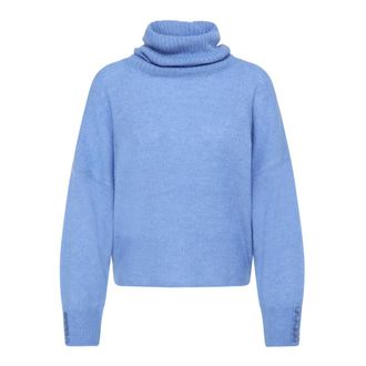 Ichi Ichi - Pull &agrave; col roul&eacute; - Femme - Pulls - Bleu - Taille: 42 FR