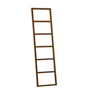 Jan Kurtz Hip Handtuchhalter Eiche Massiv Holz ge&ouml;lt HIP Handtuchleiter geschlossen 7 Sprossen 48x176cm Innen & Aussen Unikate 490100