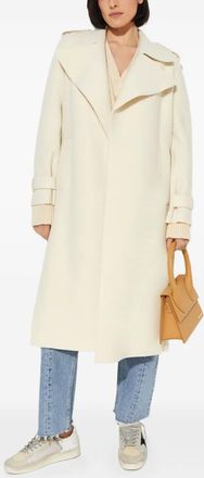 Harris Wharf London Trenchcoat mit Gürtel - Weiß