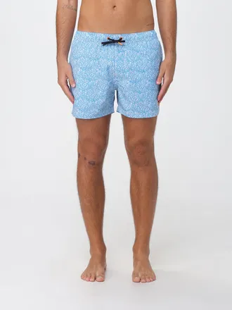Save The Duck Short de bain &agrave; imprim&eacute; graphique avec taille &eacute;lastiqu&eacute;e &agrave; cordon de serrage