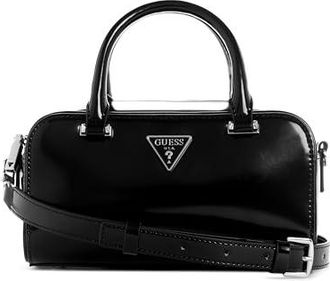 Guess Arnela Mini Satchel, Sacoche Femme, Noir, Taille Unique