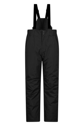 Mountain Warehouse Dusk II Mens Ski Pants - Warm gef&uuml;tterte Fleece-Hose, Thermisch getestet bei -20 &deg;C & Snowpoof - Winter Skifahren, Wintersport, Wandern Schwarz Medium