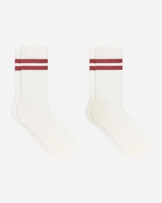 Arket Sportliche Baumwollsocken -Wei&szlig;