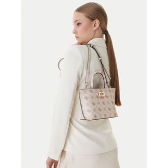 Guess Handtasche Guess Emelie Logo Mini HWGP99 28750 &Eacute;cru