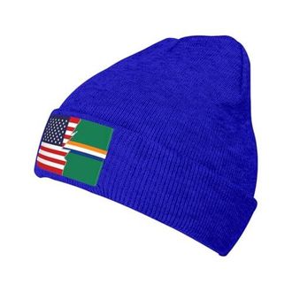 Generic Slouch Beanie pour Homme, Drapeau du Kavangoland et de lAm&eacute;rique, Anti-Transpiration Casquette Tricot&eacute;, Bonnet Hiver Chaud Tricot pour Sports, Adultes