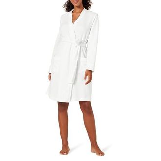 Amazon Essentials Peignoir Long En Tissu Nid DAbeille Léger (Grandes Tailles Disponibles) Femme, Blanc, 4XL Grande taille